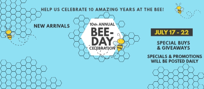 Copy of BEE DAY FB Cover | PosterMyWall