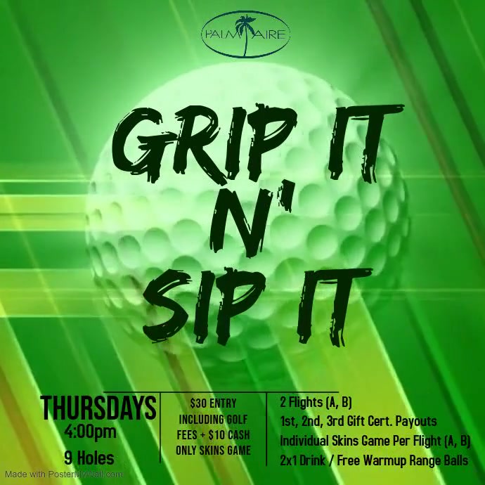 Copy of Grip it and Sip it | PosterMyWall