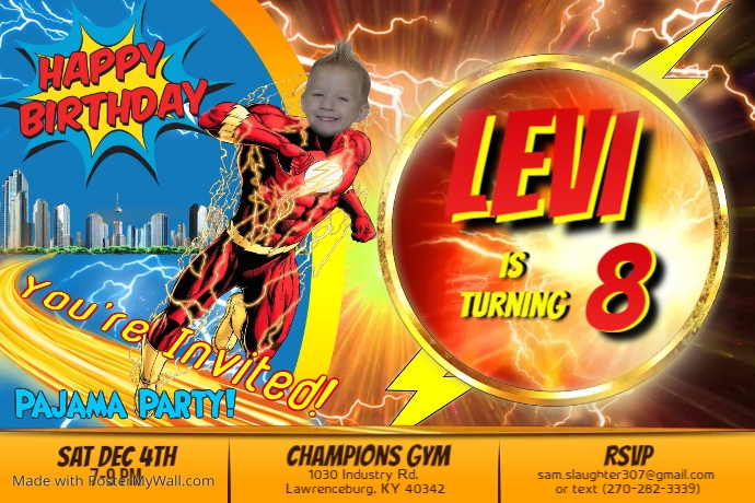 Copy of The Flash Birthday | PosterMyWall