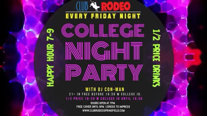 DJ Party Rave Digital Display Video | PosterMyWall