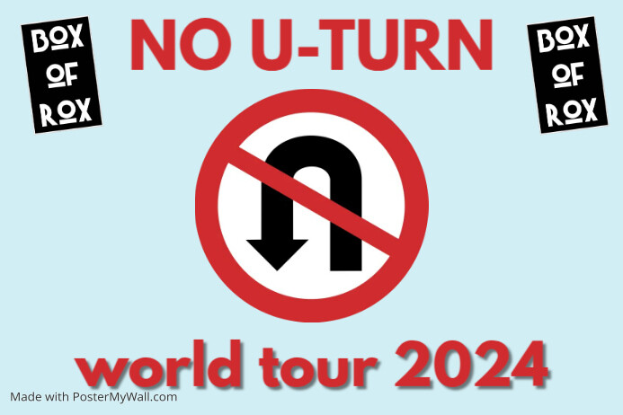 NO U-TURN SIGN BOARD | PosterMyWall