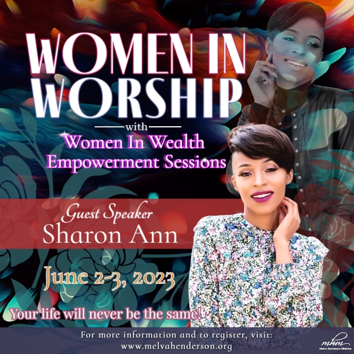 Copy of WIW23 Sharon Lechter graphic w/ pm (2) | PosterMyWall