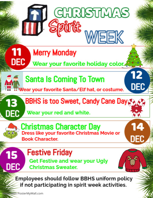 spirit week | PosterMyWall