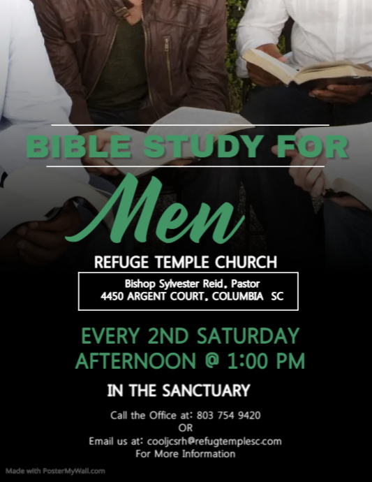 Men's Bible Study Church Template | PosterMyWall