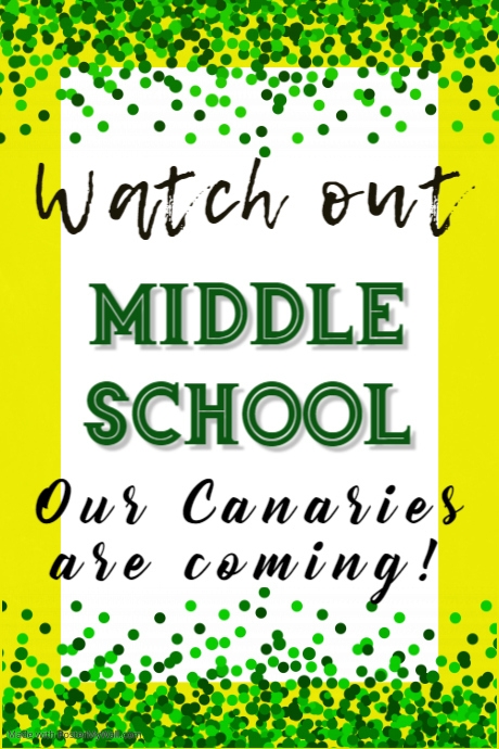 Watch Out Middle School Poster | PosterMyWall
