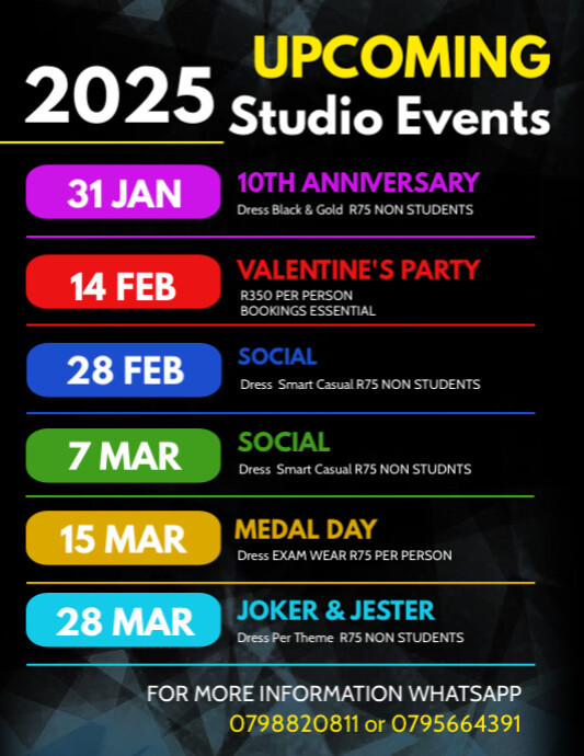Upcoming Social Events | PosterMyWall