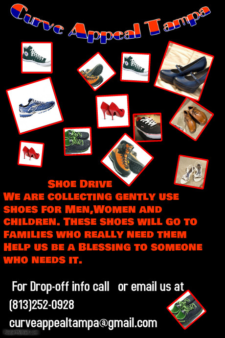Curve Appeal Tampa Shoe Drive | PosterMyWall