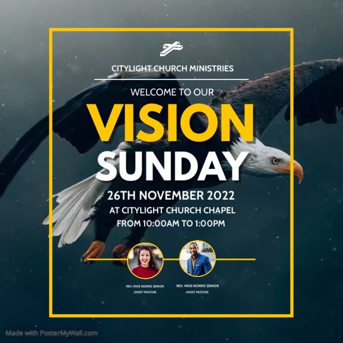 vision sunday flyer template | PosterMyWall