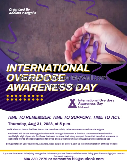Copy of Overdose Awareness Day 2021 Event Template | PosterMyWall