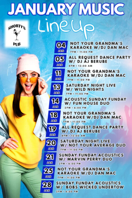 Copy of Rock Band Concert Tour Schedule Flyer (1) | PosterMyWall