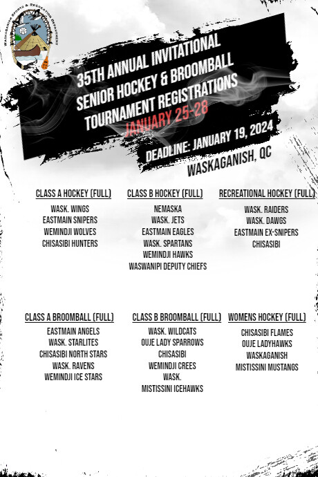 Copy of 35th Annual Hockey & Broomball Tournament (1) | PosterMyWall