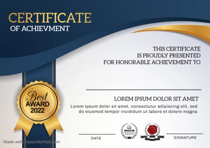 certificate | PosterMyWall