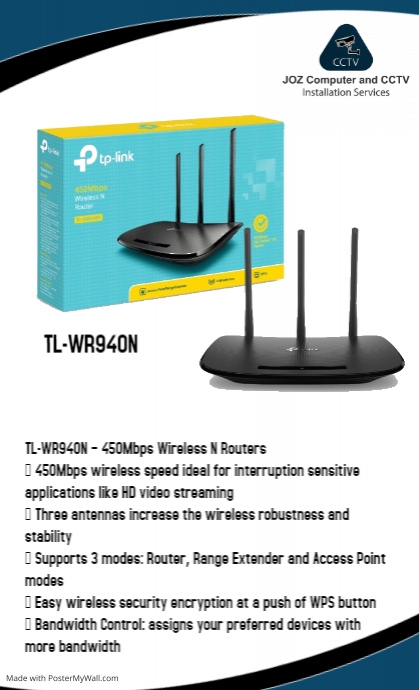 TL-WR940N | PosterMyWall