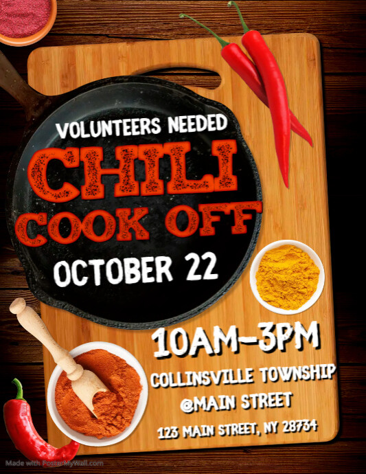 Chili Cook-Off Flyer | PosterMyWall