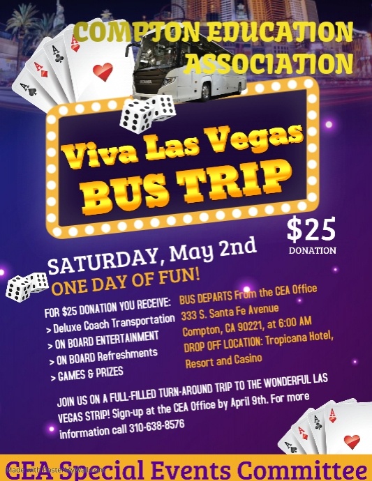 Copy of Casino Bus Trip Flyer Template | PosterMyWall
