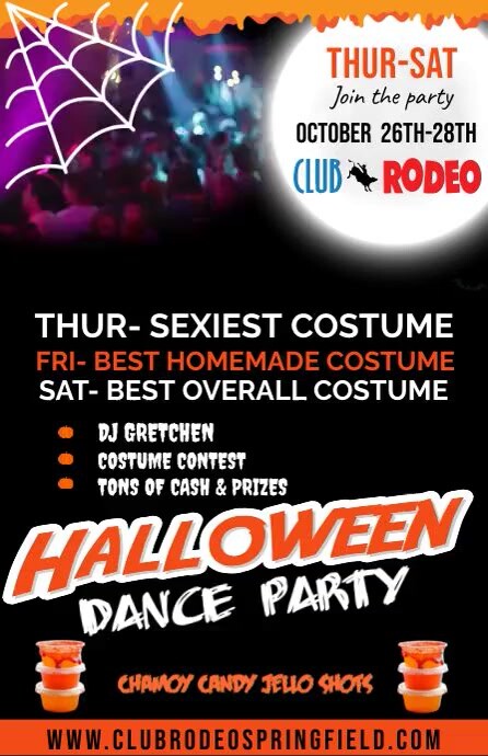 Halloween Dance Horizontal Digital Display Video (2) | PosterMyWall