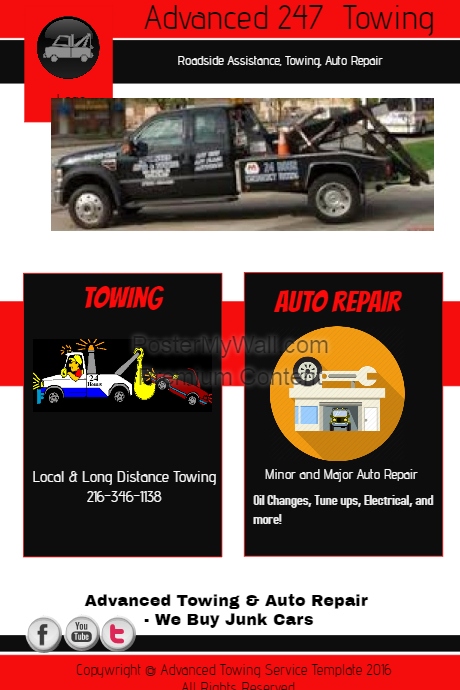 Copy of Towing Service | PosterMyWall