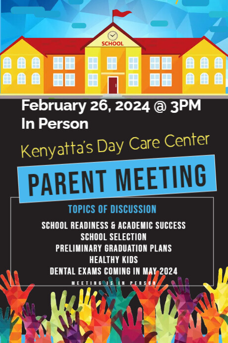 PTA Meeting Poster | PosterMyWall