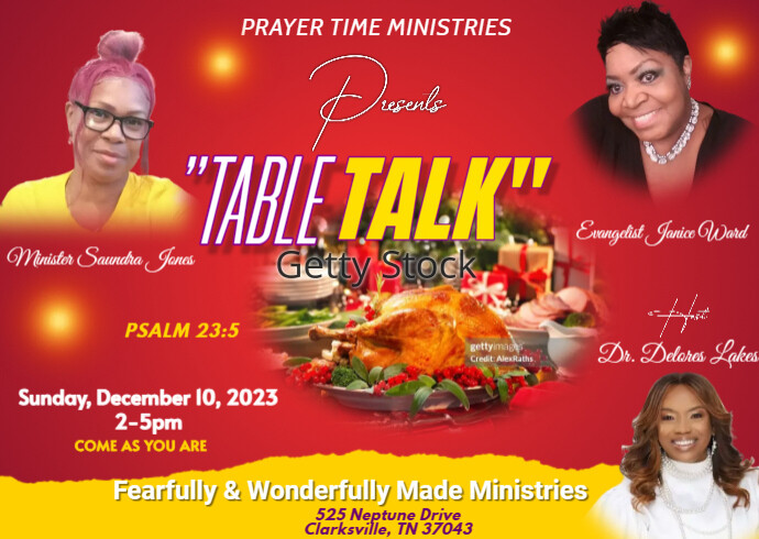 Copy of Table Talk Flyer v6 | PosterMyWall