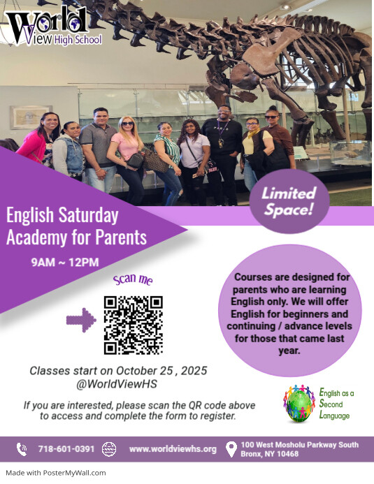 Copy of Saturday English Classes flyer 2022 | PosterMyWall
