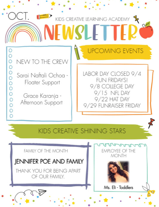 Back to School Newsletters editable | PosterMyWall