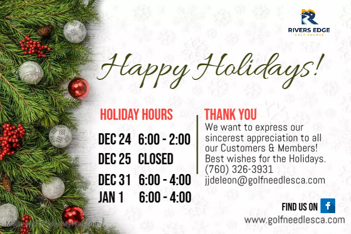 Holiday Hours | PosterMyWall