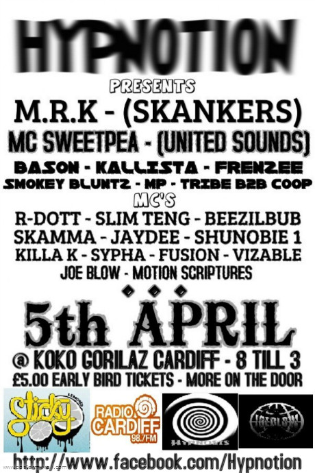 HYPNOTION IS BACK M.R.K (SKANKERS) | PosterMyWall