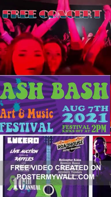 Copy of Pop Concert Digital signage multiple video | PosterMyWall