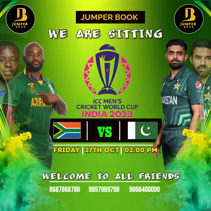 Copy of SA VS PAK | PosterMyWall