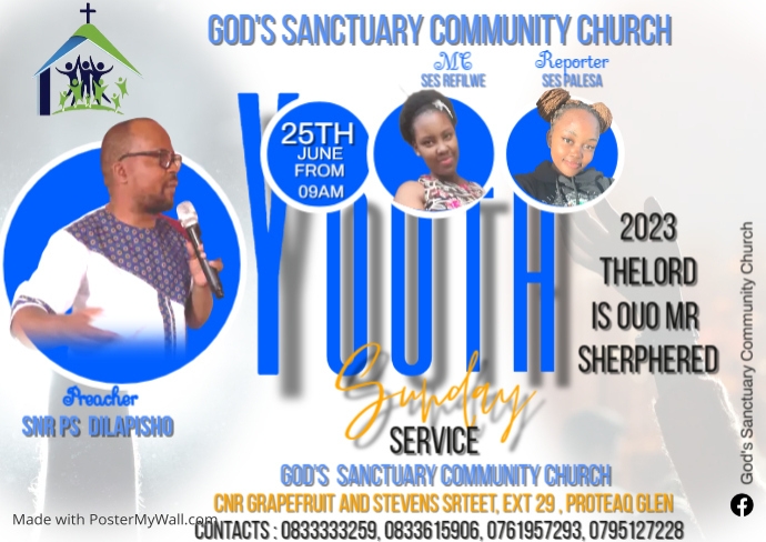 youth sunday service | PosterMyWall