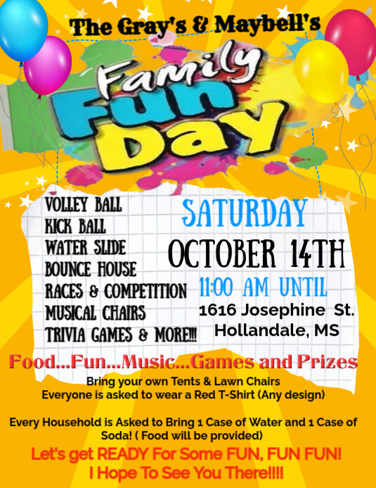 Family Fun Day Flyer | PosterMyWall