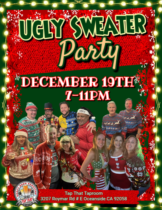 Christmas Ugly sweater party | PosterMyWall