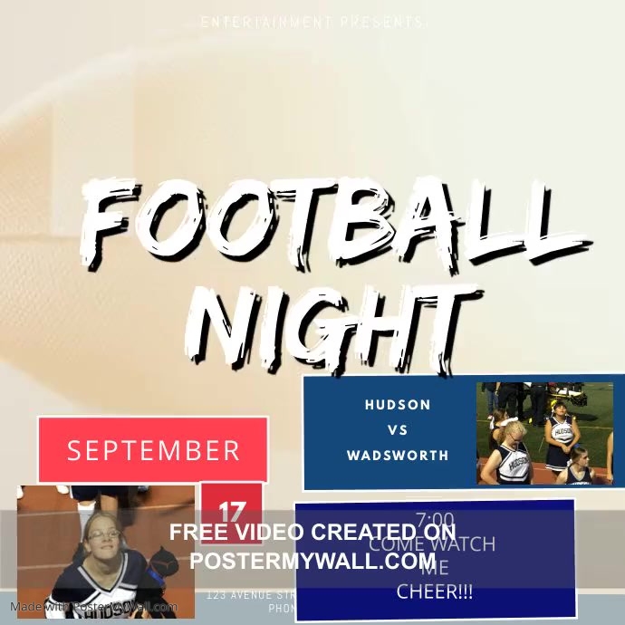 Copy of Copy of Football Video Design Template Instagram | PosterMyWall