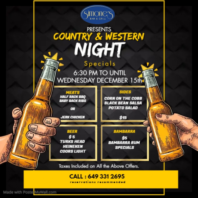 Copy of Happy Hour Beer Offer Template | PosterMyWall