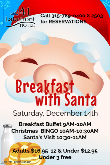 Copy of Santa Breakfast Poster Template | PosterMyWall