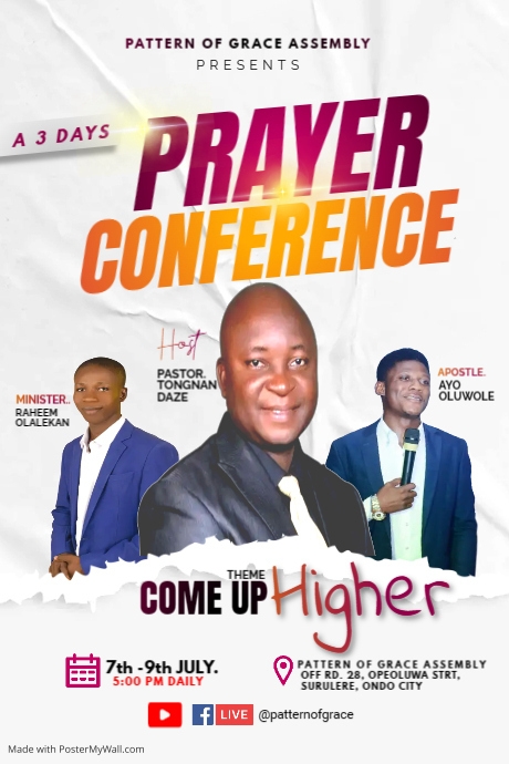 Copy of prayer revival conference | PosterMyWall