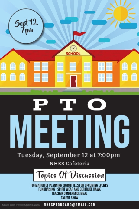 PTA Meeting Poster | PosterMyWall