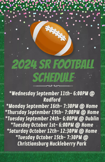 Sr schedule | PosterMyWall