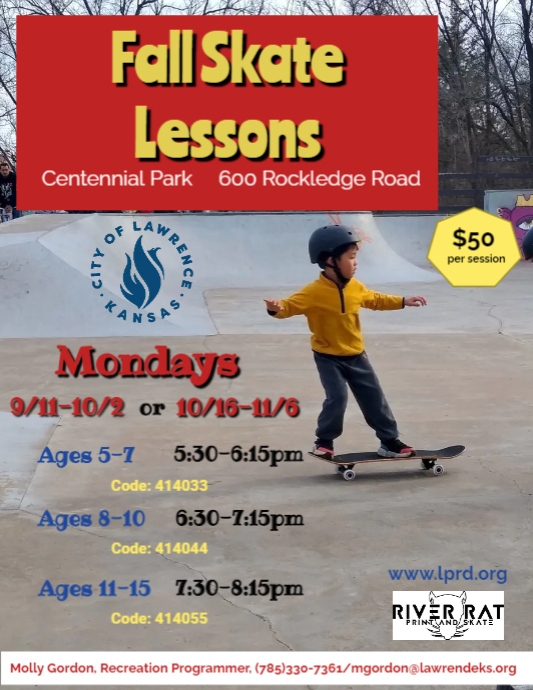 Fall Skateboard Lessons | PosterMyWall