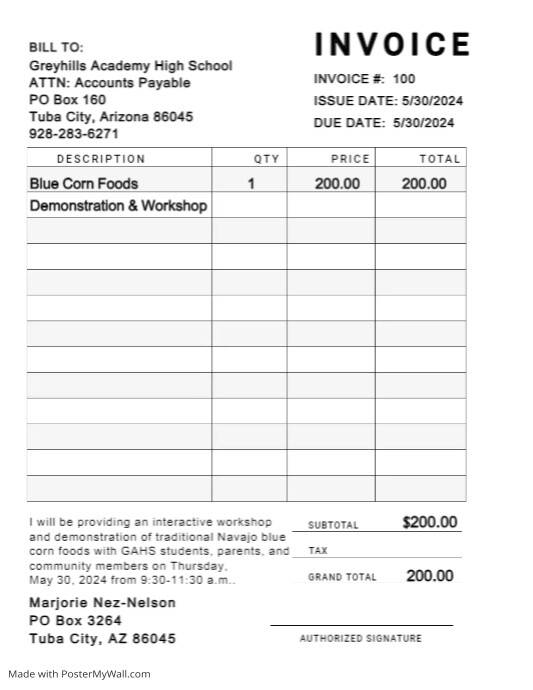 Business Invoice Sales Receipt Form Flyer | PosterMyWall