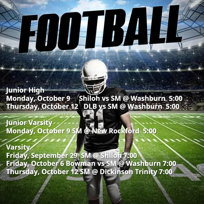 Copy of FOOTBALL SUNDAY | PosterMyWall