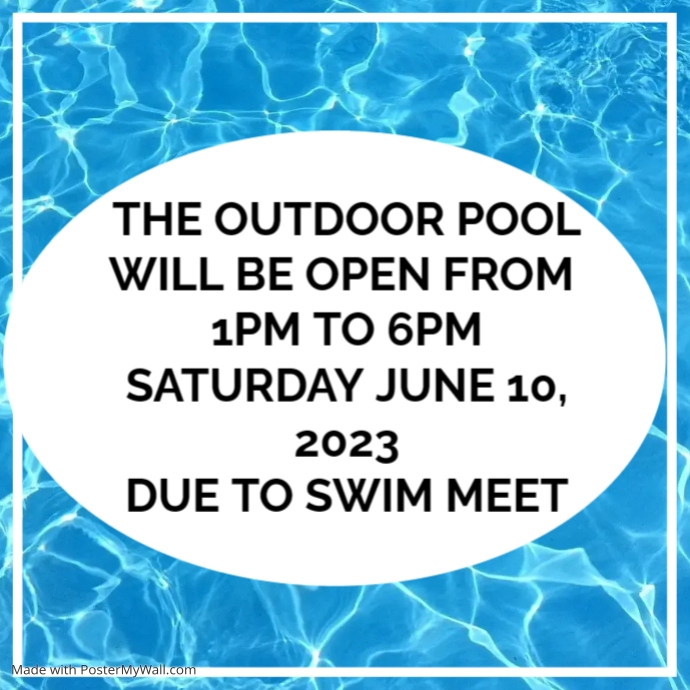 POOL OPEN SIGN | PosterMyWall