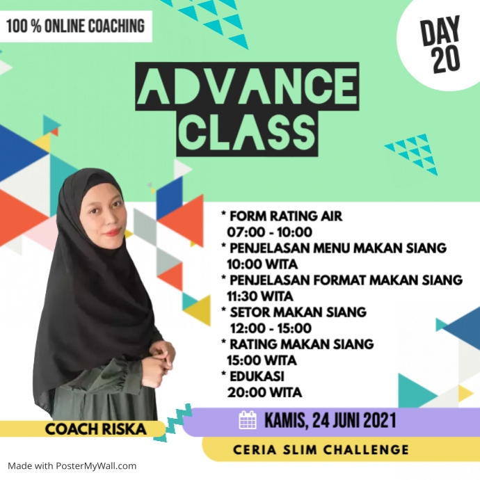ADVANCE CLASS | PosterMyWall