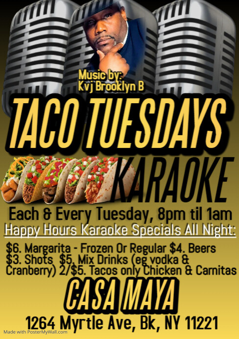 Copy of Restaurant Taco Tuesdays Flyer ad Template | PosterMyWall