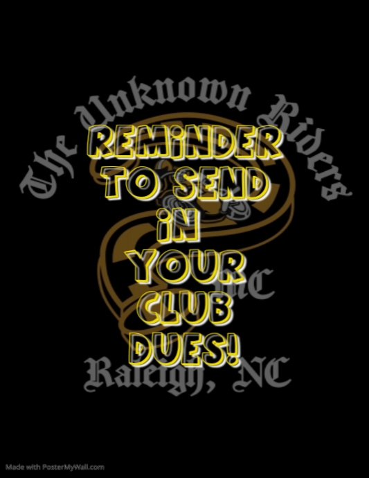 Copy of TUR Dues | PosterMyWall
