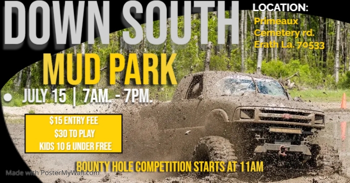 Copy of Off Road Down South Mud Park Event Flyer | PosterMyWall