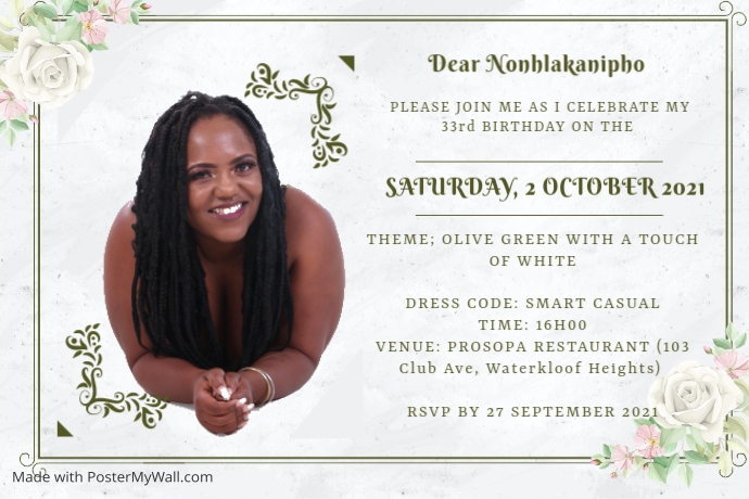 Copy of Grey African American Wedding Invitation Post | PosterMyWall