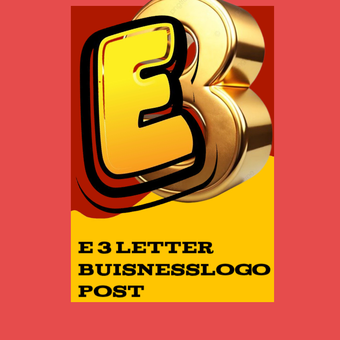 e3 letter buisness logo poster Template | PosterMyWall