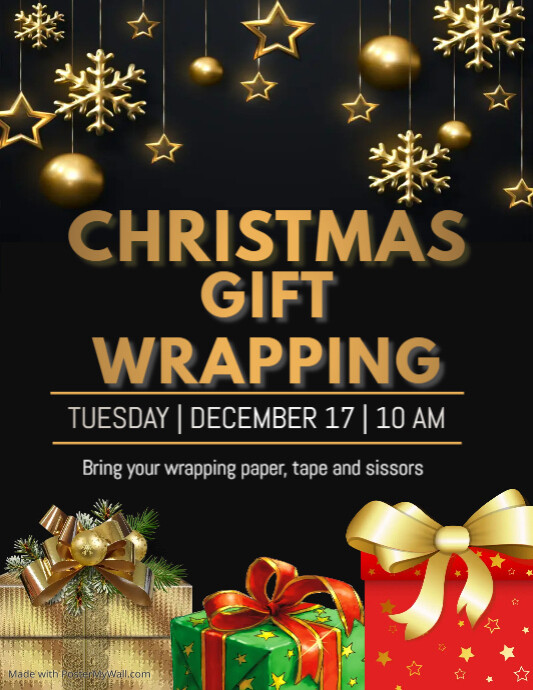 holiday gift wrapping | PosterMyWall