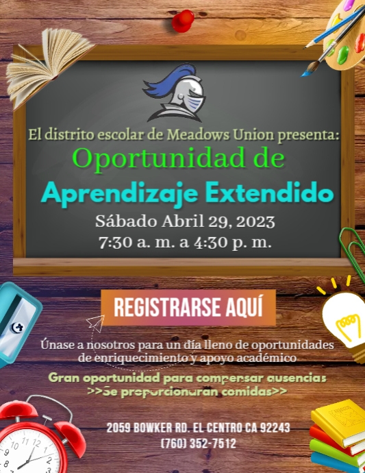 Spanish:Extended Learning Opportunity (2) | PosterMyWall